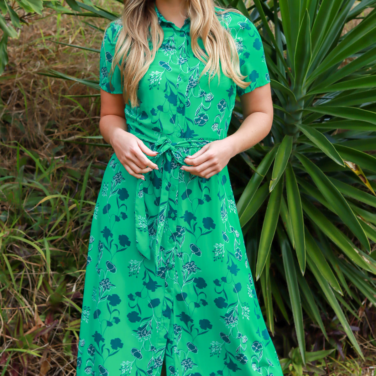 Trinity Maxi Dress In Green - Whyte Oak – WHYTE OAK